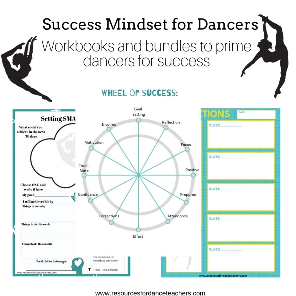 Goal Setting and Success Mindset bundle pack - Resources for Dance Teachers