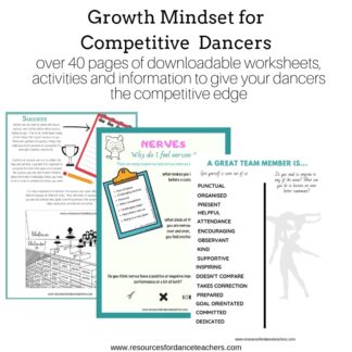 Goal Setting and Success Mindset bundle pack - Resources for Dance Teachers