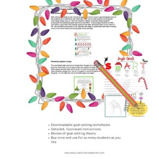 Christmas Goal Setting Kit for Dancers - Resources for Dance Teachers