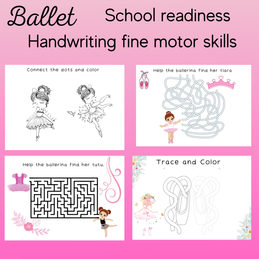 Brainy Ballerinas Preschool Ballet Activity Sheets - Resources for ...