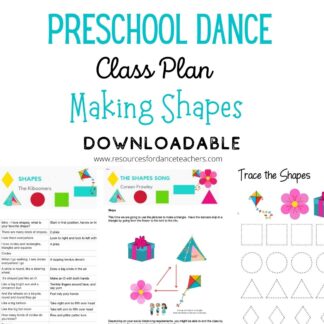 Preschool Ballet class plan Blueprint - me and my grown up - Resources ...