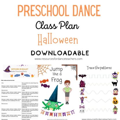 Halloween Preschool Dance Class Plan and Activity Pack - Resources for ...