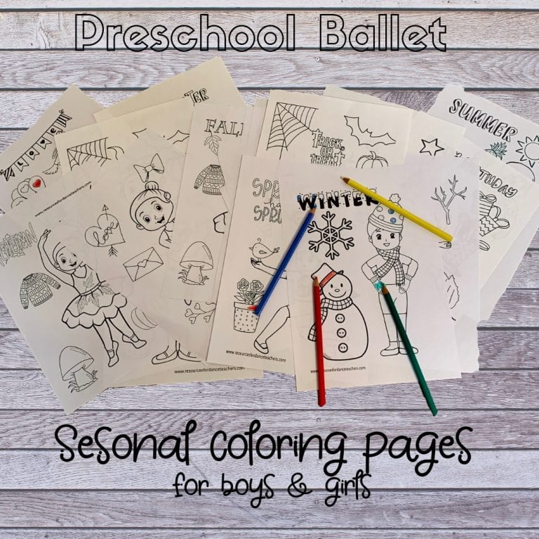Fall themed Preschool ballet class plan | Resources for Dance Teachers